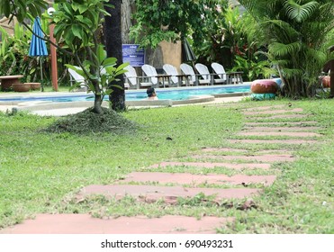 Pathway Pool Stock Photo 690493231 | Shutterstock