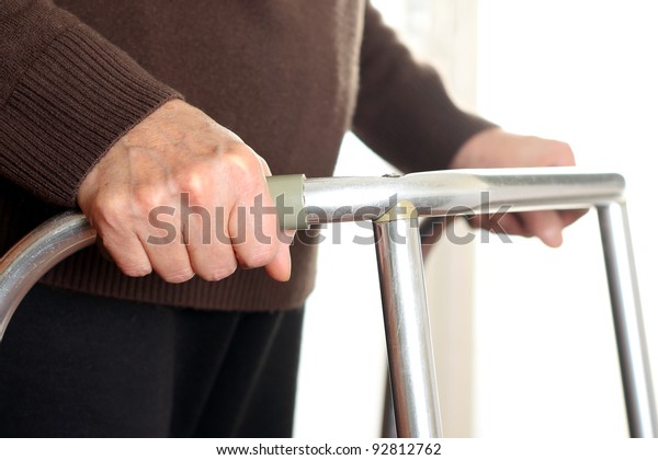 Patient Using Walker Stock Photo (Edit Now) 92812762