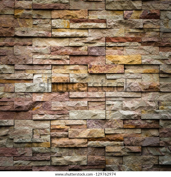 Pattern Decorative Slate Stone Wall Surface Stock Photo (Edit Now ...