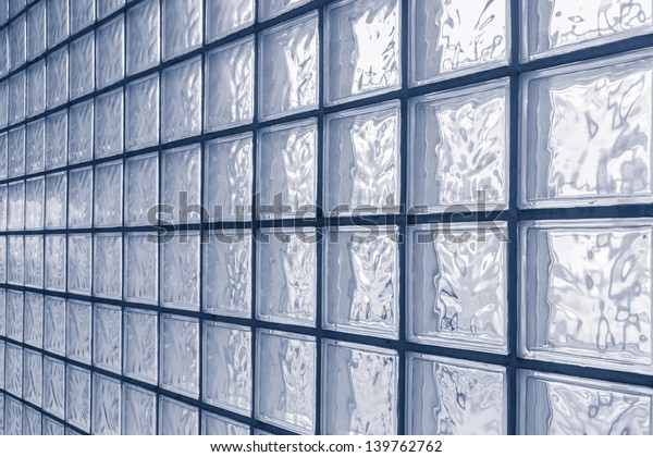 Pattern Glass Block Wall Stock Photo (Edit Now) 139762762