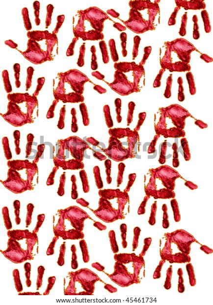 Pattern Made Prints Hands Vertical Stock Photo 45461734 | Shutterstock