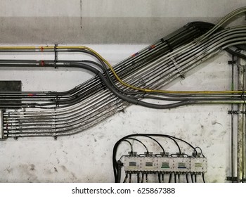 Pattern Network Cables On Wall Stock Photo 625867388 | Shutterstock