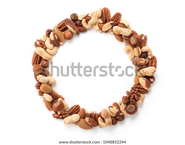 Pattern Nuts Circle Form Various Nuts Stock Photo (Edit Now) 1048852244
