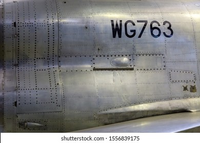 Pattern Rivet Textures Along Side Fighter Stock Photo 1556839175 ...