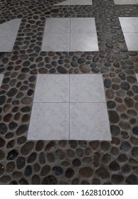 Pattern Stone Walkway Texture Background Stock Photo 1628101000 ...