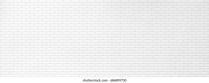 Pattern White Brick Wall Texture Modern Stock Photo (Edit Now) 686899750