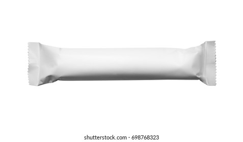 Blank White Snack Bar Packaging Template Stock-vektor (royaltyfri ...