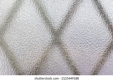 Pattern Window Grate Seen Through Frosted Stock Photo 2125449188 ...