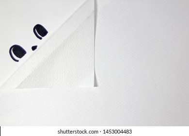 Patterned Paper Drawing Paper Folded Corner Stock Photo 1453004483 ...