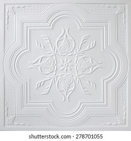 Patterns On Ceiling Gypsum Sheets White Stock Photo 278701055 ...