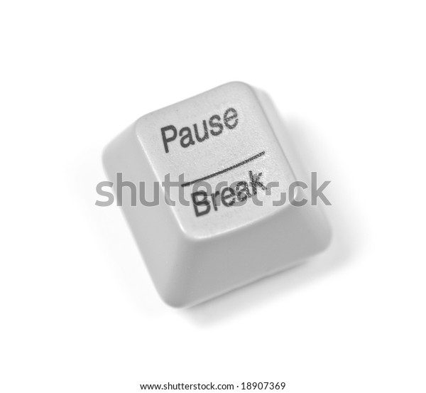 Pause Break Key Over White Background Stock Photo 18907369 | Shutterstock