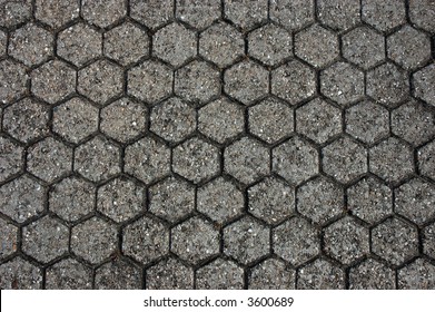 Pavement Concrete Tiles Shape Hexagons Honeycomb库存照片1381927724 ...