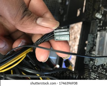 Pc Cases Front Panel Cables Motherboard Stock Photo 1746396938 ...