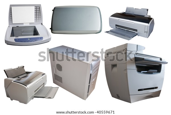 Pc Different Office Device Isolated On Stock Photo 40559671 | Shutterstock