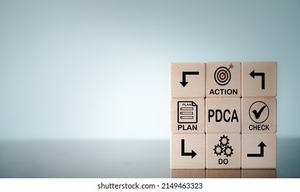 Pdca Cycleplan Do Check Action Quality Stock Photo 2149463323 ...