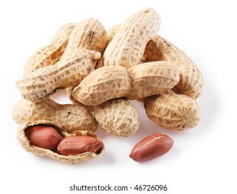 Peanuts Shell On White Background Stock Photo 46726096 | Shutterstock