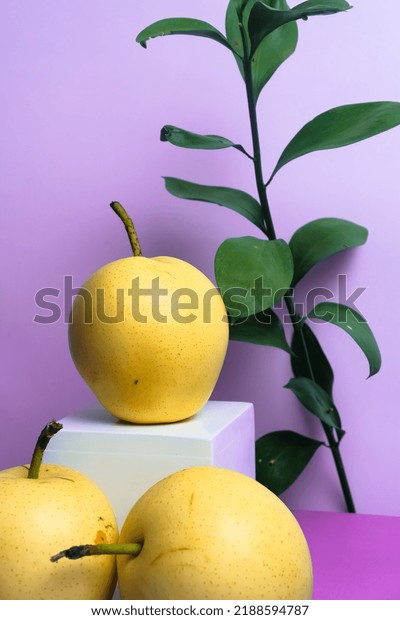 Pears Plain Background Copy Space Stock Photo 2188594787 | Shutterstock