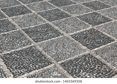 Pebble Mosaic Sidewalk Grid Pattern Stock Photo 1465369358 | Shutterstock