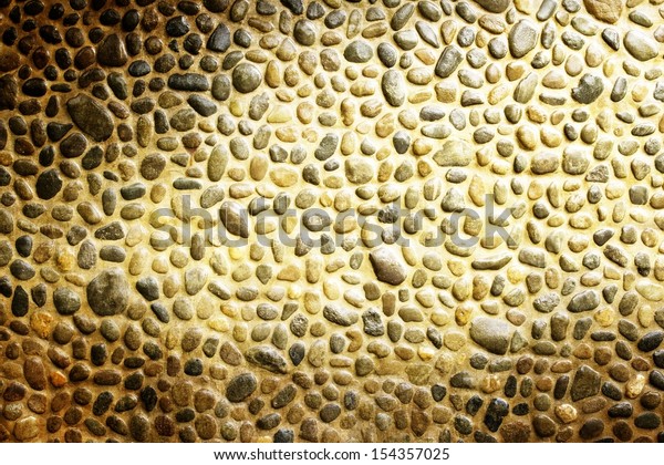 Pebble Wall Texture Abstract Background Stock Photo 154357025 ...