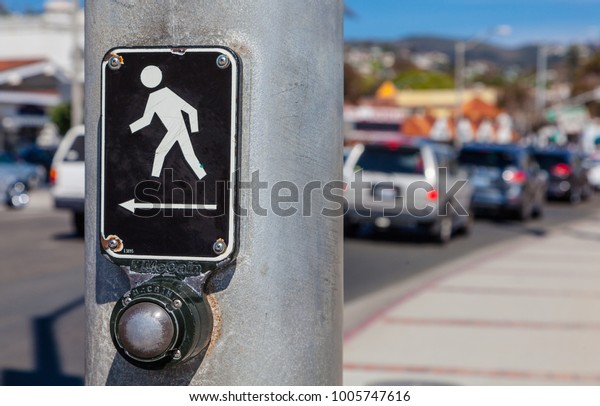 Pedestrian Crosswalk Button Stock Photo (Edit Now) 1005747616