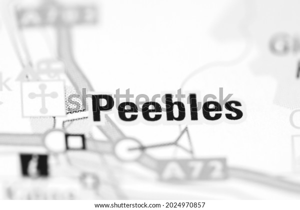 Peebles On Geographical Map Uk Stock Photo 2024970857 | Shutterstock