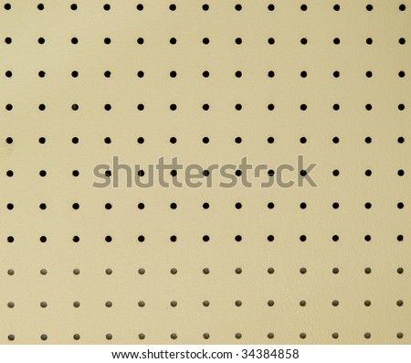 Peg Board Ceiling Board Texture Stock Photo (Edit Now) 34384858 ...