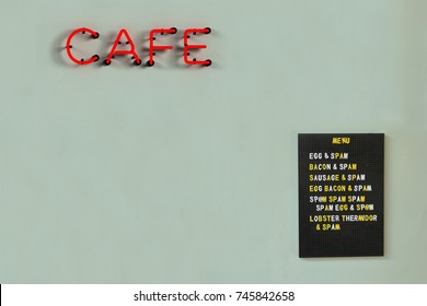 Pegboard Style Monty Python Spam Sketch: foto de stock (editar ahora ...