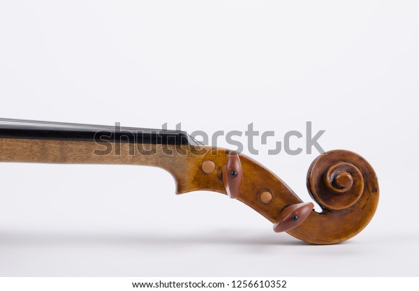 Pegbox Violin Stock Photo (Edit Now) 1256610352
