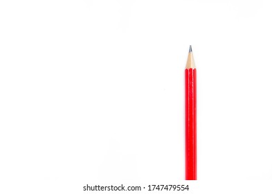 Pencil Drawing Plotting Pencil Gray Red Stock Photo 1747479554 ...