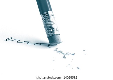 Pencil Erasing Error Stock Photo 14028592 | Shutterstock