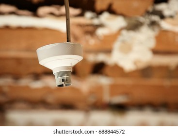 Pendant Light Socket Hanging Ceiling During Stock Photo 688844572 ...