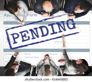 Pending Application Form Document Reply Concept Stock Photo (Edit Now ...