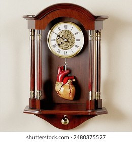 Pendulum Clock Human Heart AI-generated image 2478036603 | Shutterstock