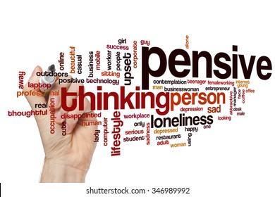 Pensive Word Cloud Stock Photo 346989992 | Shutterstock