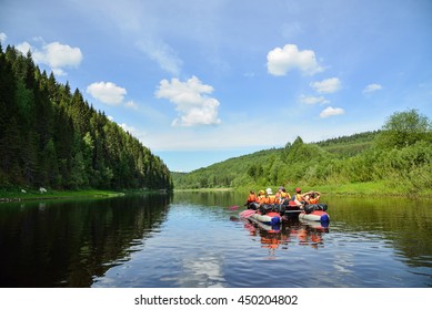 People Float Down River On Inflatable Stock Photo 450204802 | Shutterstock