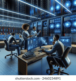 People Working Super Computing AI-generated image 2460235211 | Shutterstock