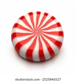 Ultrarealistic Peppermint Candy Isolated On White AI-generated image ...