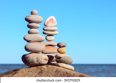 Perfect Balance Three Stack Pebbles On Stock Photo 393792829 | Shutterstock