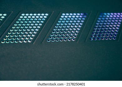 Perforated Perforated Computer Case Background Stock Photo 2178250401 ...