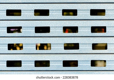 Perforated Roller Shutter Stock Photo 228383878 | Shutterstock