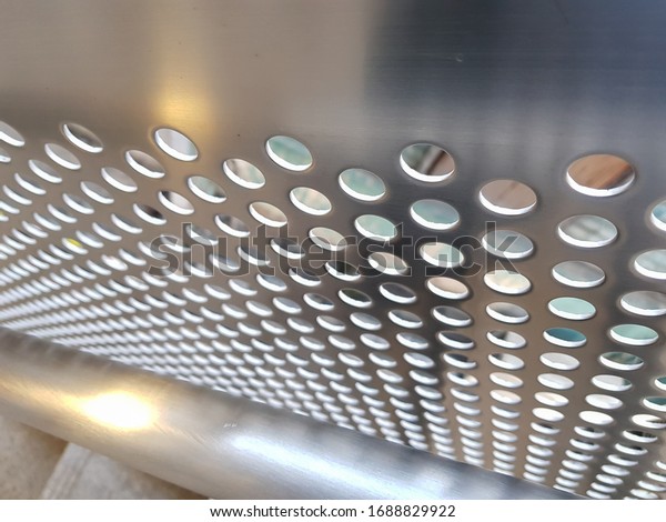 Perforated Sheet Stainless Rail Solid Increase Stock Photo 1688829922 ...