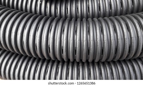 Perforated Subsoil Pipe Solving Underground Water Stock Photo ...