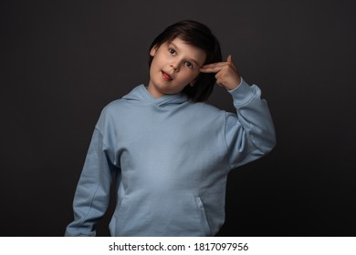 Perplexed Boy 1012 Years Old Dressed Stock Photo (Edit Now) 1830128408