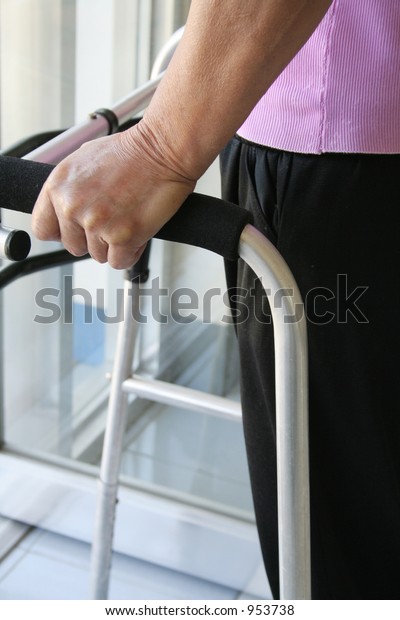Person Disability Using Walker Stock Photo (Edit Now) 953738 Person Disability Using Walker Stock Photo (Edit Now) 953738