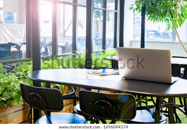Personal Computer Notebook Business Work Materials Stock Photo ...