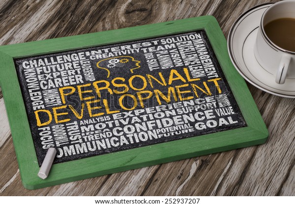Personal Development Word Cloud On Blackboard Stock Photo 252937207 ...