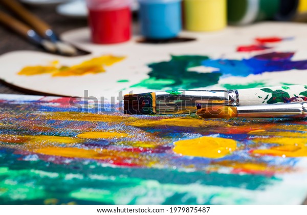 Persons Creative Process Drawing By Mixing Stock Photo 1979875487 ... Persons Creative Process Drawing By Mixing Stock Photo 1979875487 ...
