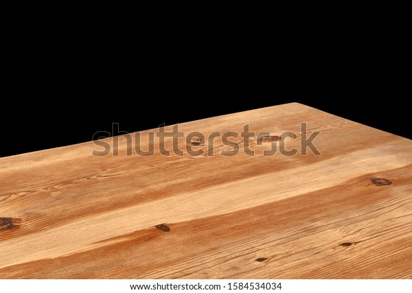 Perspective View Empty Wooden Table Corner Stock Photo (Edit Now ...