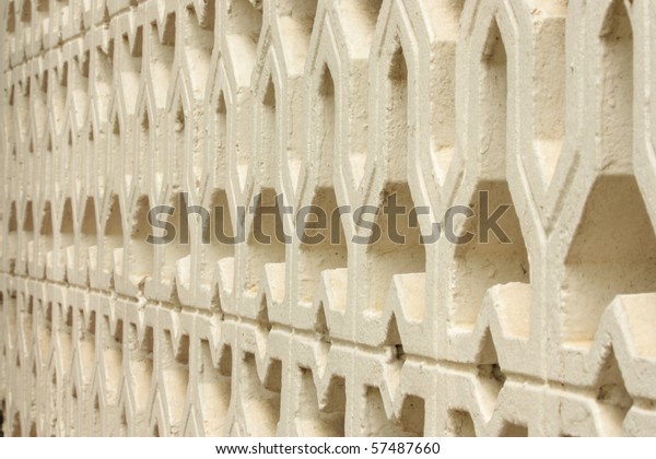 Perspective View White Brick Alignment Stock Photo 57487660 | Shutterstock