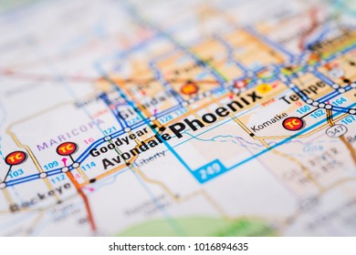 1,630 Phoenix city map Images, Stock Photos & Vectors | Shutterstock